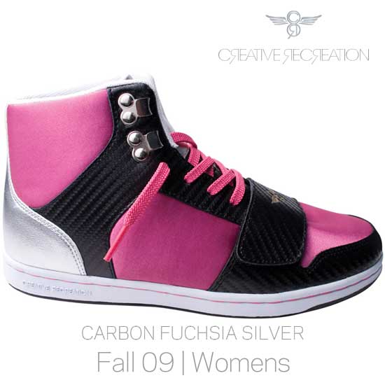 アウトレット【新品】 ★Creative Recreation クリエイティブレクリエーション CESARIO WOMENS ブラック/ホットピンク
