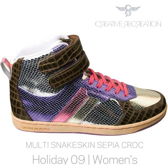 アウトレット【新品】 ★Creative Recreation クリエイティブレクリエーション DICOCO Womens マルチ/スネークスキン