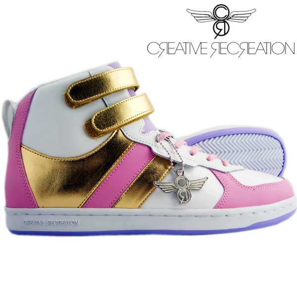 アウトレット【新品】 Creative Recreation クリエイティブレクリエーション ディココ ウィーメンズ ホワイト/ラベンダー【Pin