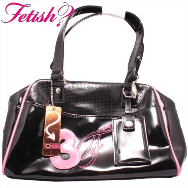 【新品】 FETISH フェティッシュ レディース バッグ ミニボストン ブラック ピンク Ladies' bag Mini Boston 【LADIES】