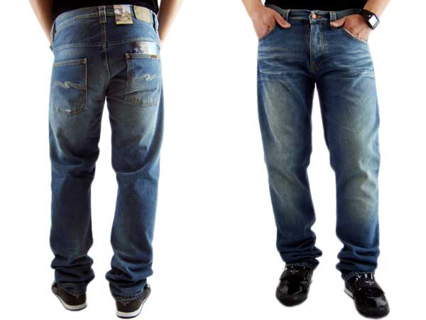 【新品】 ヌーディージーンズ イーブン スティーブン ロー ヨーク ストレート レッグ オーガニック ライト グリーン