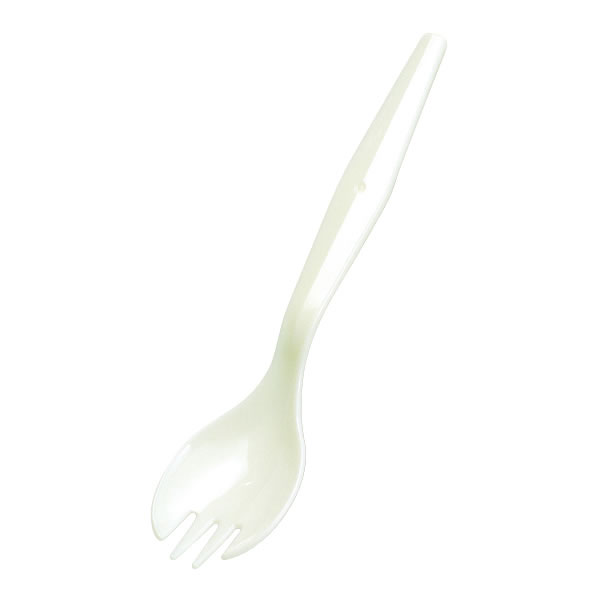 フォークスプーン　＃１４０　白　単袋　　６束（３０００本）【イージャパンモール】