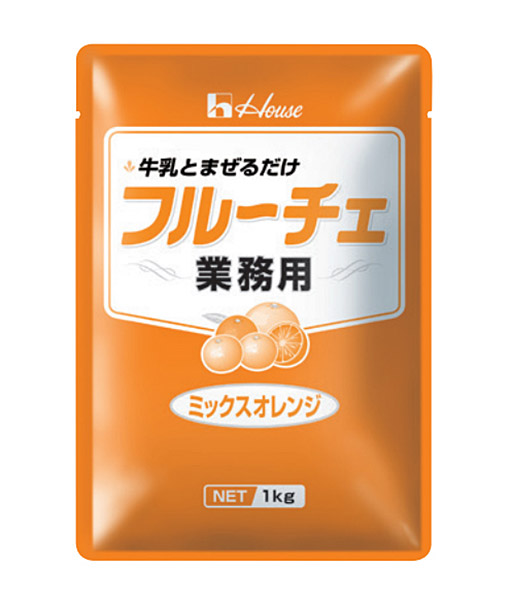 【送料無料】★まとめ買い★　ハウス　業務用フルーチェ（ミックスオレンジ）　１ｋｇ　×6個【イージャパンモール】