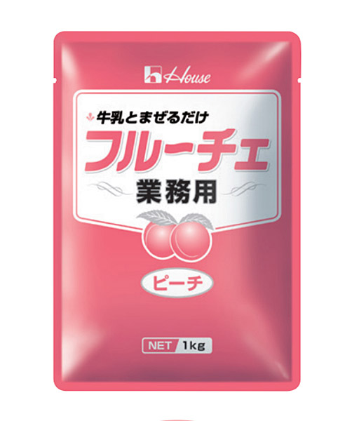 【送料無料】★まとめ買い★　ハウス　業務用フルーチェ（ピーチ)　１ｋｇ　×6個【イージャパンモール】