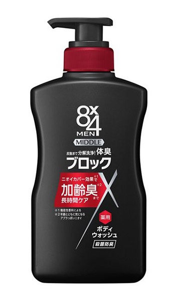 ★まとめ買い★　花王　８ｘ４メンミドルボディウォッシュ　本体　400ｍｌ　×9個【イージャパンモール】