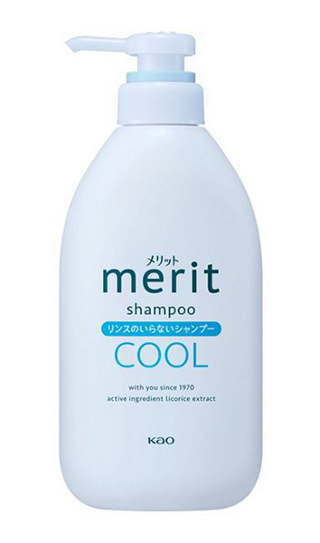 【送料無料】★まとめ買い★　花王メリット　リンスのいらないシャンプークールタイプ　ポンプ　４５０ｍｌ　×9個【イージャパ...