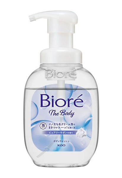 ★まとめ買い★　花王　ビオレザボディ泡タイプ　ピュアリーサボンの香りポンプ　５４０ｍｌ　×9個【イージャパンモール】