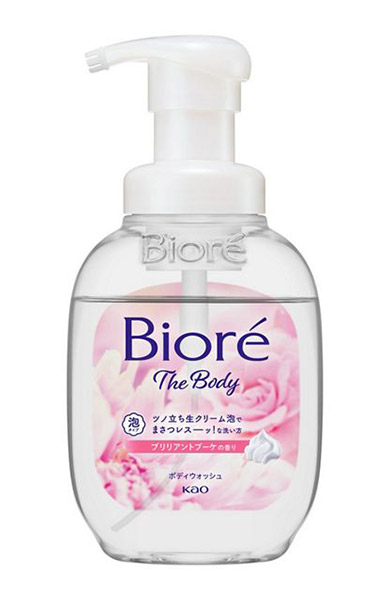 【送料無料】★まとめ買い★　花王　ビオレ ザボディ　泡タイプ　ブリリアントブーケ　ポンプ　540ｍｌ　×9個【イージャパ...