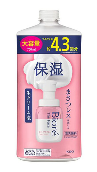 ★まとめ買い★　ビオレ　ザフェイス　泡洗顔料　ディープモイスト　つめかえ用大容量　700ｍｌ　×12個【イージャパンモール】