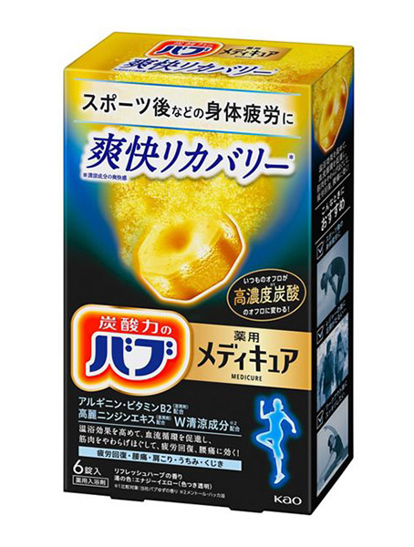 【送料無料】★まとめ買い★　花王　バブ　メディキュア　爽快リカバリー　６錠入　×16個【イージャパンモール】