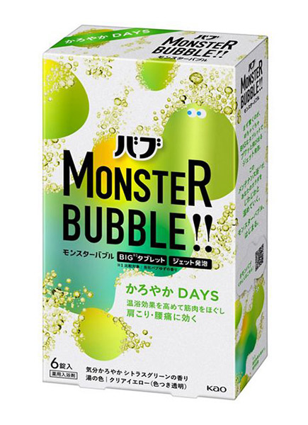 ★まとめ買い★　花王　バブ　モンスターバブル　かろやかＤＡＹＳ　６錠入　×16個【イージャパンモール】