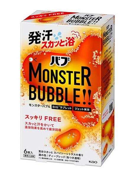 ★まとめ買い★　花王　バブ　モンスターバブル　スッキリＦＲＥＥ　６錠入　×16個【イージャパンモール】