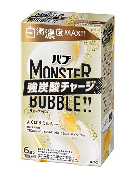 【送料無料】★まとめ買い★　花王　バブ　モンスターバブル　よくばりミルキー　６錠入　×16個【イージャパンモール】