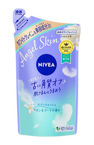 ★まとめ買い★　花王　ニベアエンジェルスキンボディウォッシュサボン＆ブーケの香り詰替　360ｍｌ　×18個【イージャパン...