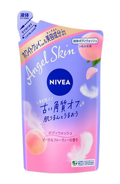 ★まとめ買い★　花王　ニベアエンジェルスキンボディウォッシュピーチ＆フルーティー詰替　360ｍｌ　×18個【イージャパン...