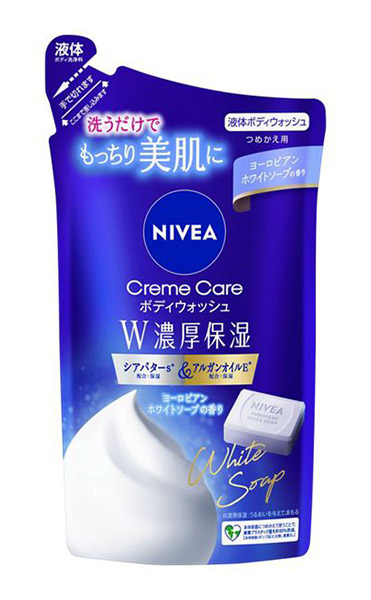 【送料無料】★まとめ買い★　ニベア　クリームケアボディウォッシュヨーロピアンホワイトソープ詰替用　340ｍｌ　×18個【...