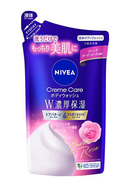 ★まとめ買い★　ニベア　クリームケアボディウォッシュフレンチガーデンローズ　詰替　340ｍｌ　×18個【イージャパンモール】