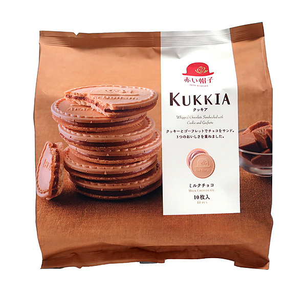 【送料無料】★まとめ買い★　赤い帽子　クッキアミルクチョコ　10枚　×20個【イージャパンモール】