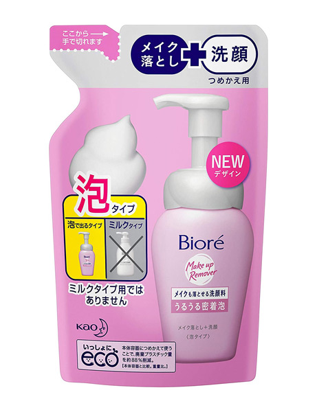 ★まとめ買い★　ビオレ　メイクも落とせる洗顔料　うるうる密着泡　つめかえ用　１４０ｍｌ　×24個【イージャパンモール】