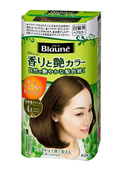 ★まとめ買い★　花王　ブローネ　香りと艶カラー　クリーム　４Ａ　アッシュブラウン　80ｇ　×24個【イージャパンモール】