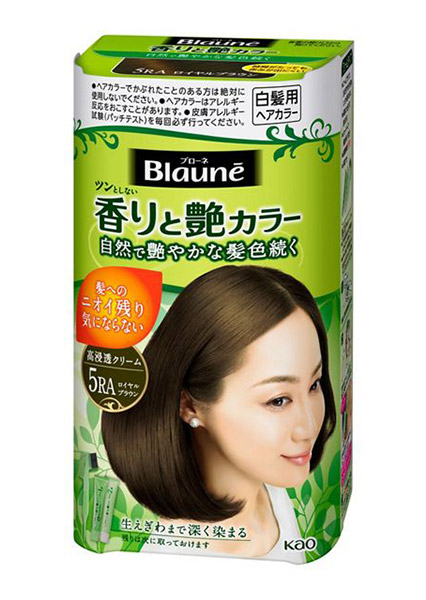 ★まとめ買い★　花王　ブローネ　香りと艶カラー　クリーム　５ＲＡ　ロイヤルブラウン　80ｇ　×24個【イージャパンモール】