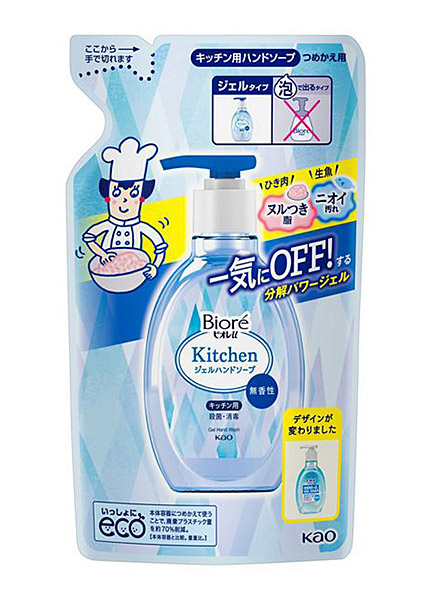 【送料無料】★まとめ買い★　ビオレｕ　キッチンハンドジェルソープ　無香料　つめかえ用　200ｍｌ　×24個【イージャパン...