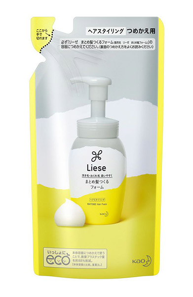 【送料無料】★まとめ買い★　花王　リーゼ まとめ髪つくるフォーム つめかえ用　180ｍｌ　×24個【イージャパンモール】