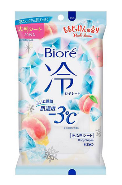 【送料無料】★まとめ買い★　ビオレ　冷シート　ももせっけんの香り　２０枚　×24個【イージャパンモール】