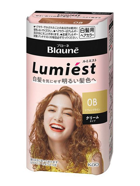 ★まとめ買い★　花王　ブローネ　ルミエスト　ヘアカラー　０Ｂ　シフォンブラウン　108ｇ　×24個【イージャパンモール】