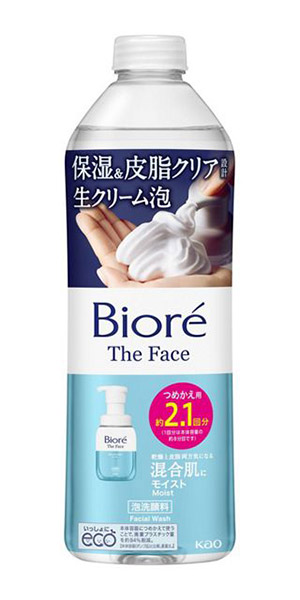 ★まとめ買い★　花王　ビオレ　ザフェイス　泡洗顔料　モイスト　つめかえ用　340ｍｌ　×24個【イージャパンモール】