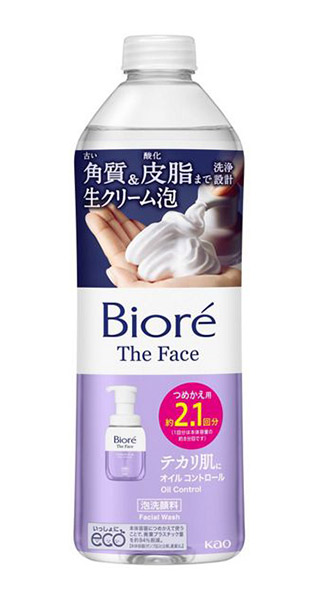 ★まとめ買い★　花王　ビオレ　ザフェイス　泡洗顔料　オイルコントロール　詰替　340ｍｌ　×24個【イージャパンモール】