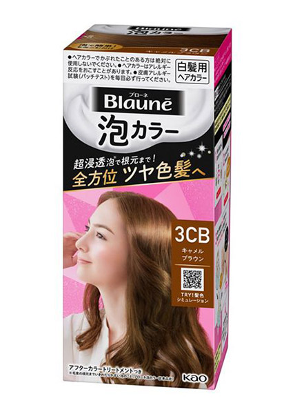 【送料無料】★まとめ買い★　花王　ブローネ泡カラー　３ＣＢ　キャメルブラウン　108ｍｌ　×24個【イージャパンモール】