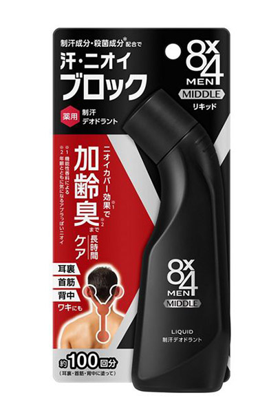 【送料無料】★まとめ買い★　花王　８ｘ４メンミドルリキッド　85ｍｌ　×24個【イージャパンモール】