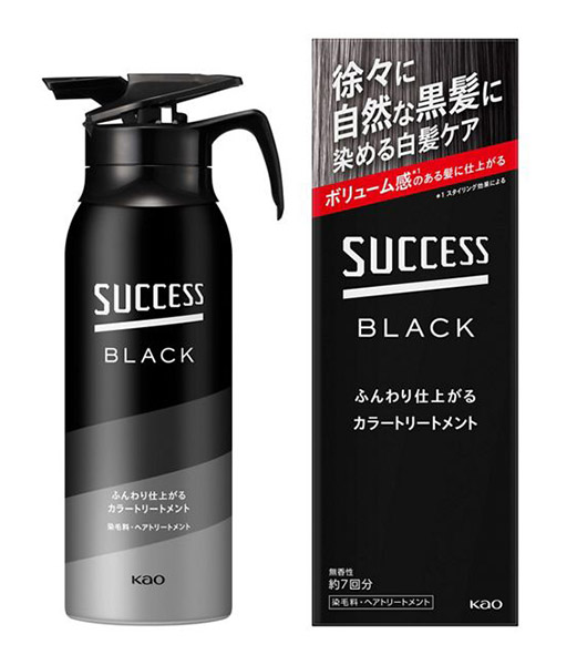 ★まとめ買い★　花王　サクセスブラックふんわり仕上がるカラートリートメント本体　155ｇ　×24個【イージャパンモール】