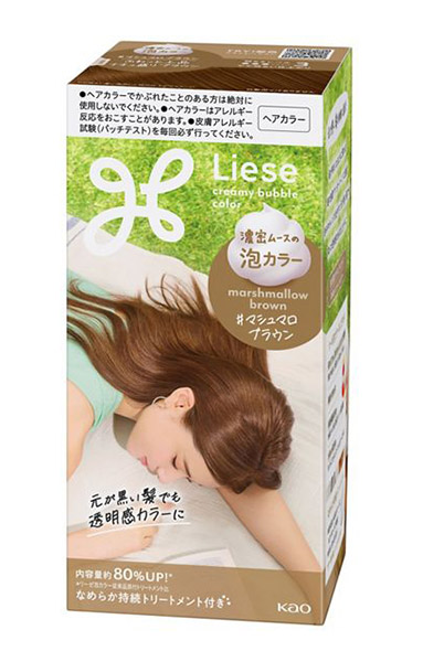 ★まとめ買い★　花王　リーゼ　泡カラー　マシュマロブラウン　115ｍｌ　×24個【イージャパンモール】