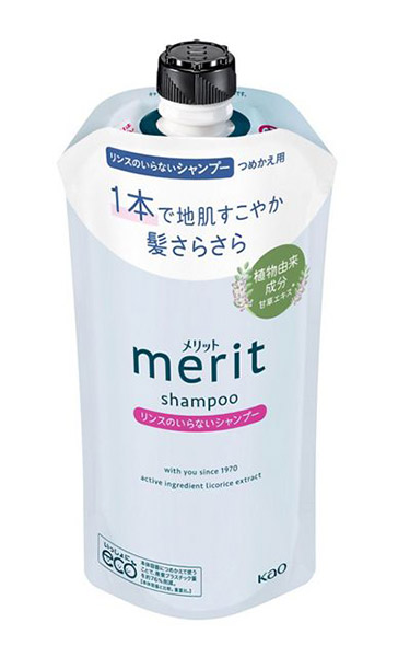 ★まとめ買い★　花王　メリット　リンスのいらないシャンプー　つめかえ用　320ｍｌ　×24個【イージャパンモール】