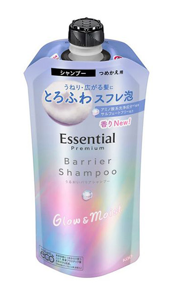 ★まとめ買い★　エッセンシャル　プレミアムうるおいバリアシャンプーグロウ＆モイスト詰替　340ｍｌ　×24個【イージャパ...