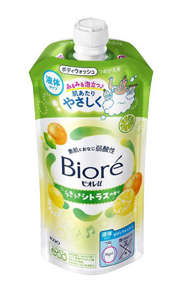 ★まとめ買い★　花王　ビオレｕ　うきうきシトラスの香り　つめかえ用　３２０ｍｌ　×24個【イージャパンモール】