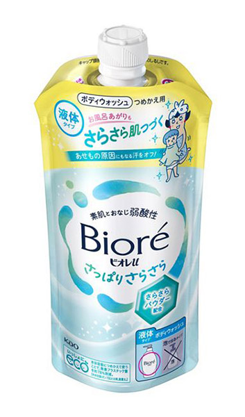 【送料無料】★まとめ買い★　花王　ビオレｕ　さっぱりさらさら　つめかえ用　320ｍｌ　×24個【イージャパンモール】