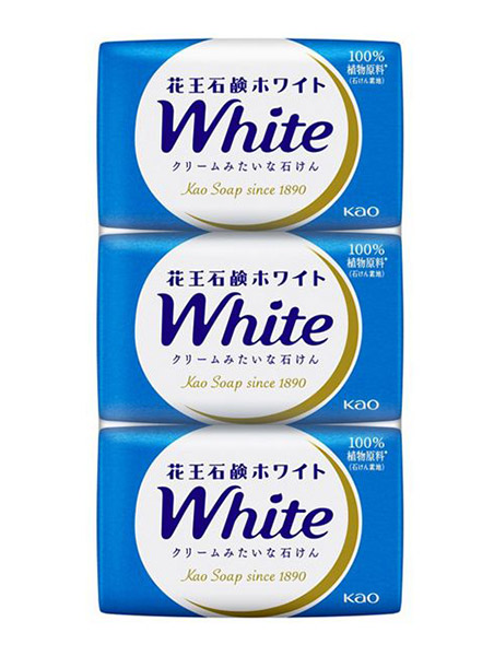 ★まとめ買い★　花王石鹸ホワイト　普通サイズ　３コパック　255g　×40個【イージャパンモール】