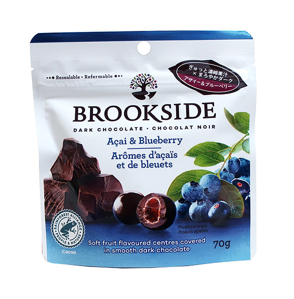 【送料無料】★まとめ買い★　鈴商　ブルックサイドダークチョコレート アサイー＆ブルーベリー 小袋　70ｇ　×40個【イー...