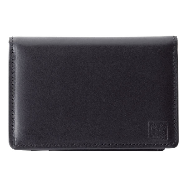 【送料無料】良品工房　日本製中ベラ付名刺入（ブラック）　Ｋ１８−２４１　Ｋ１８−２４１【ギフト館】