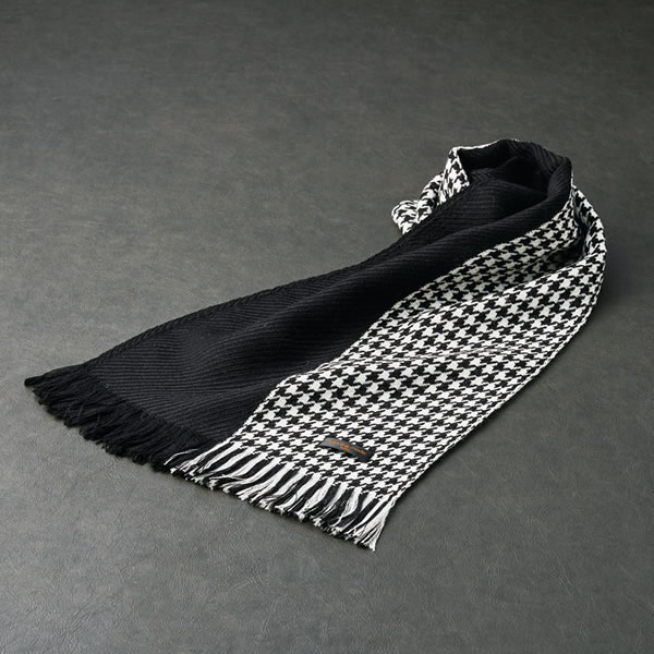 【送料無料】武州織技　スピニングモード　ウールマフラー　ツーカラー　ＳＰＵ１００９０Ｈ　ＳＰＵ１００９０Ｈ【ギフト館】