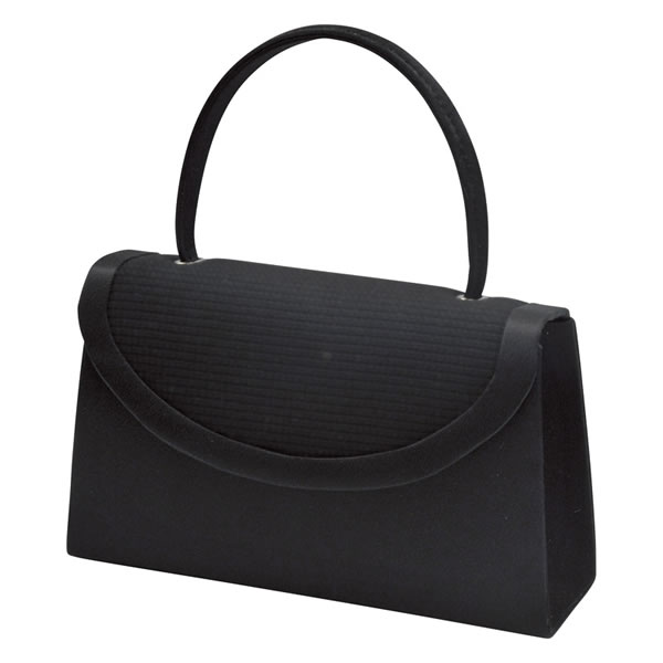 【送料無料】良品工房　日本製サテンフォーマルバッグ（ブラック）　Ｂ１１１４−１１６Ｂ　Ｂ１１１４−１１６Ｂ【ギフト館】