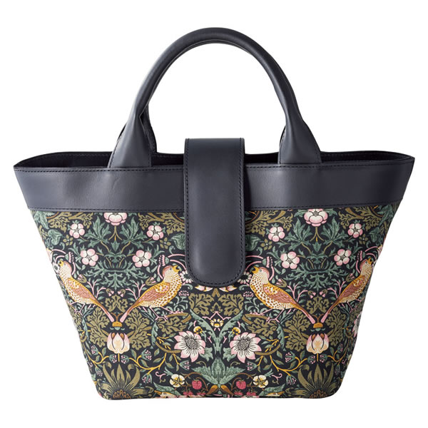 【送料無料】ファブリックバイベストオブモリス　ハンドバッグ（ブラック）　ＷＭＨＢ２５０　ＷＭＨＢ２５０【ギフト館】