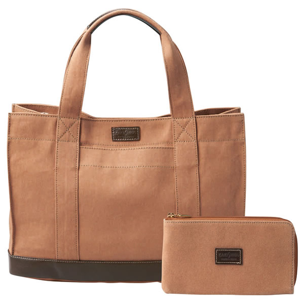 【送料無料】日本製柿渋染トート＆財布　Ｍ１２６−２３０　Ｍ１２６−２３０【ギフト館】