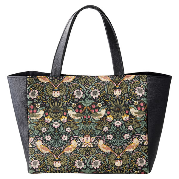 【送料無料】ファブリックバイベストオブモリス　ハンドバッグ（ブラック）　ＷＭＨＢ３００　ＷＭＨＢ３００【ギフト館】