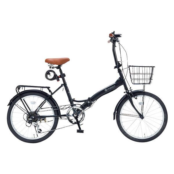 【送料無料】マイパラス　２０インチ折畳自転車（６段ギア付）　ＭＦ２０９ＢＫ　ＭＦ２０９ＢＫ【ギフト館】