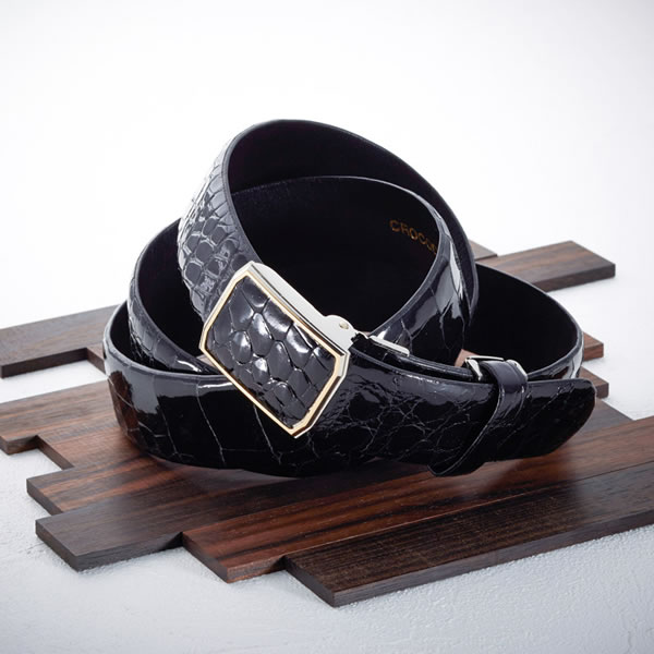 【送料無料】マイスター匠　ワニベルト（ブラック）　ＭＫ１０４　ＭＫ１０４【ギフト館】