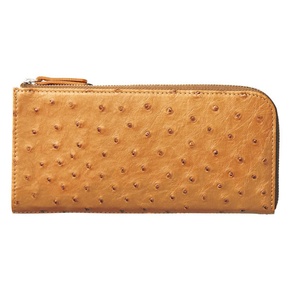 【送料無料】オストリッチＬ字ファスナー長財布　Ｓ−ＮＯＬ２０３００３ＹＥ　Ｓ−ＮＯＬ２０３００３ＹＥ【ギフト館】